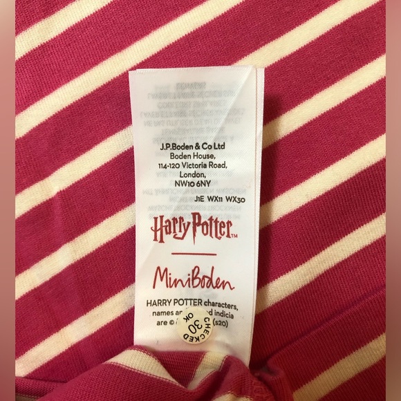 Mini Boden | Dresses | Nwot Mini Boden Harry Potter Stripy Appliqu ...